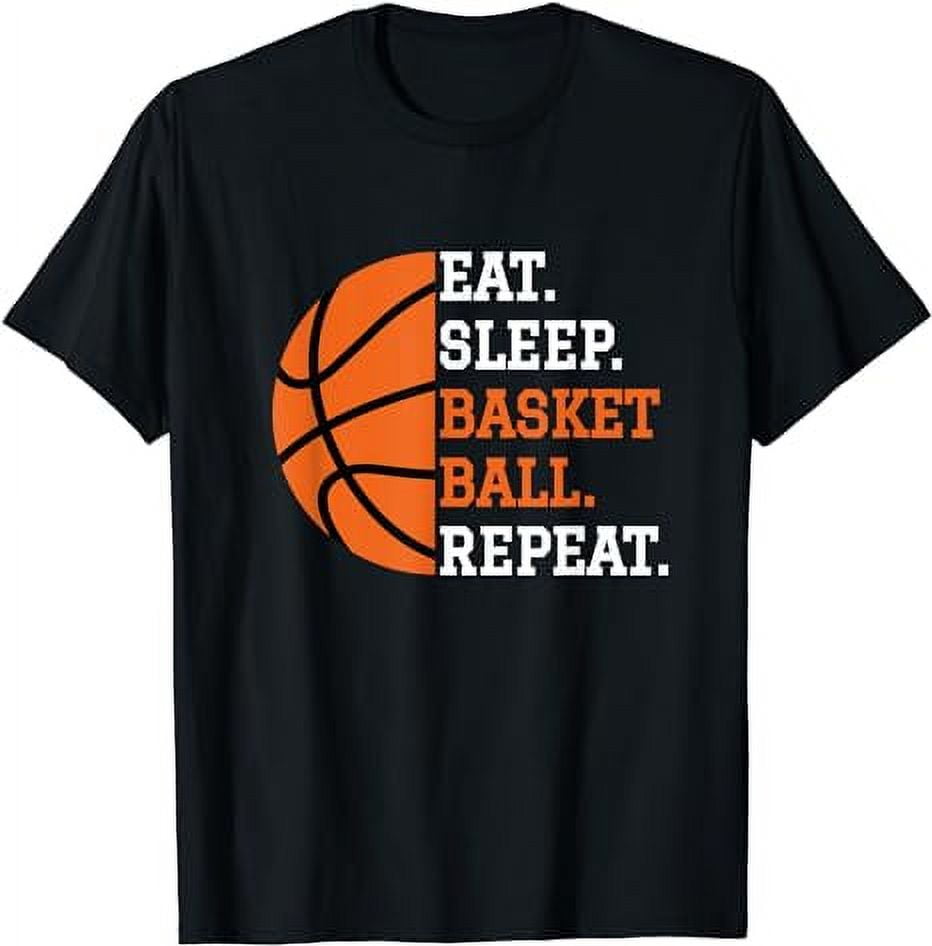 Basketball Player Boy Eat Sleep Basketball Repeat T-Shirt - Walmart.com