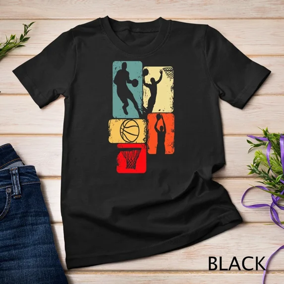 Basketball Player Boys Men Sports Graphic Unisex T-Shirt, S-5XL ...