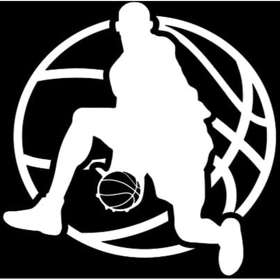 Basketball Player - Car Window - Premium Vinyl Decal/Sticker - Walmart.com