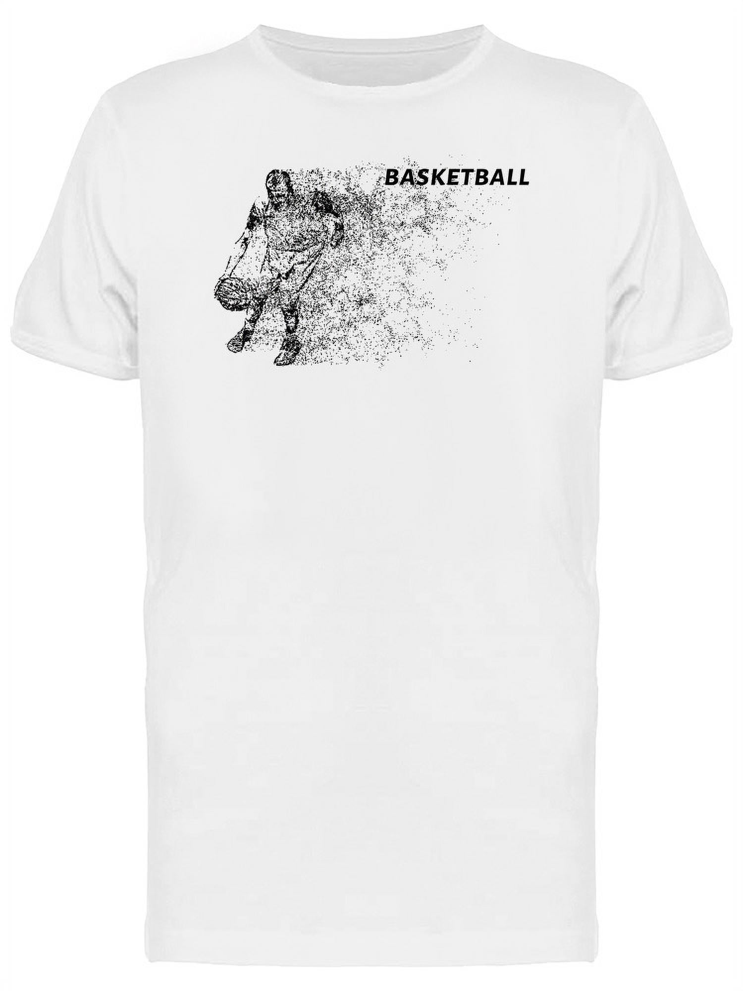 Basketball Player Dotted Art T-Shirt Men -Image by Shutterstock, Male x ...