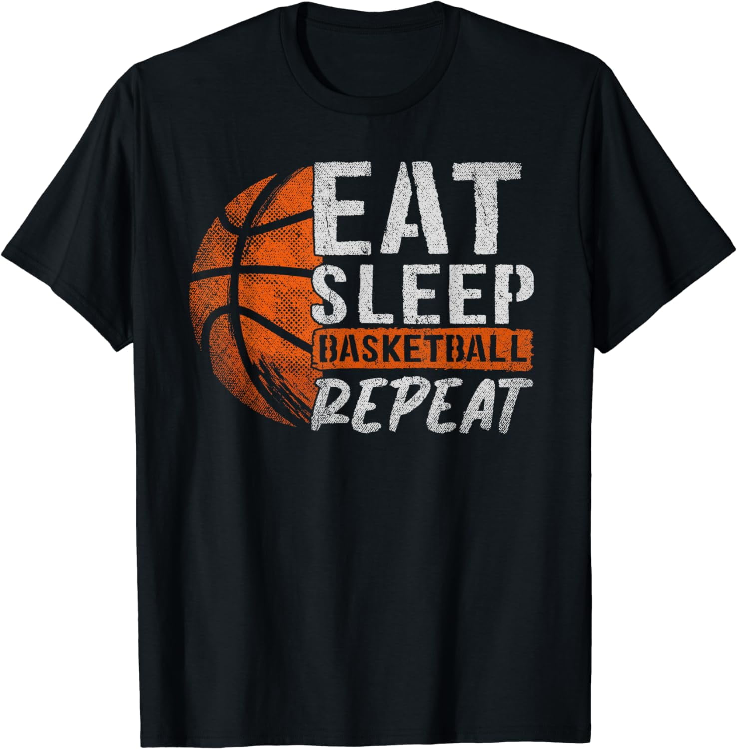 Basketball Player Eat Sleep Basketball Repeat Basketball T-Shirt ...