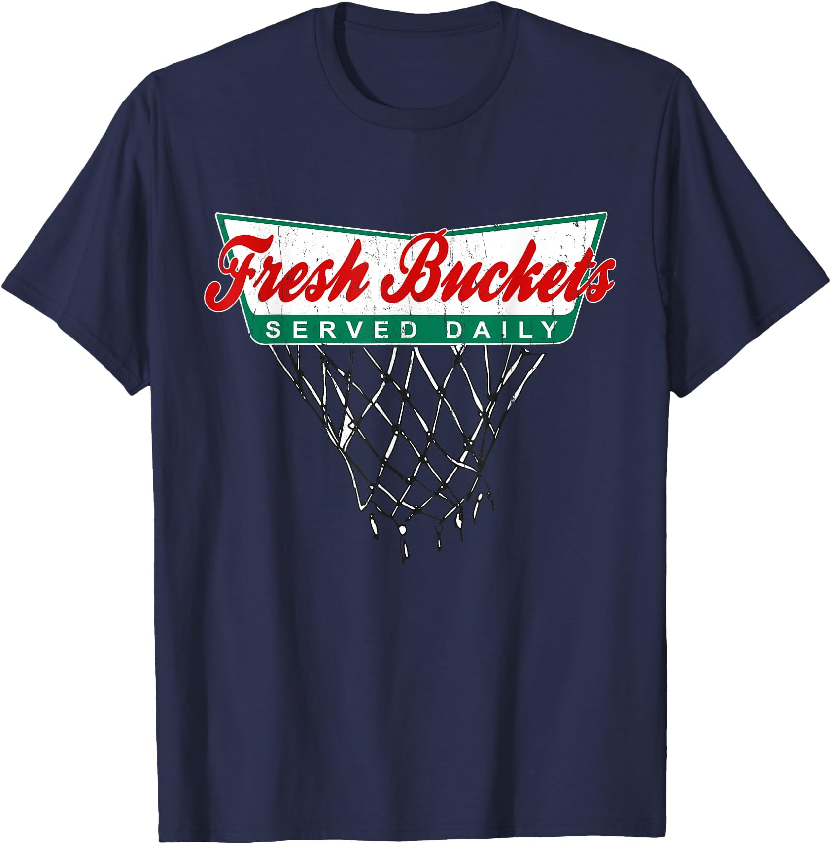 Basketball Player Fresh Buckets Served Daily bball Softstyle T-Shirt ...