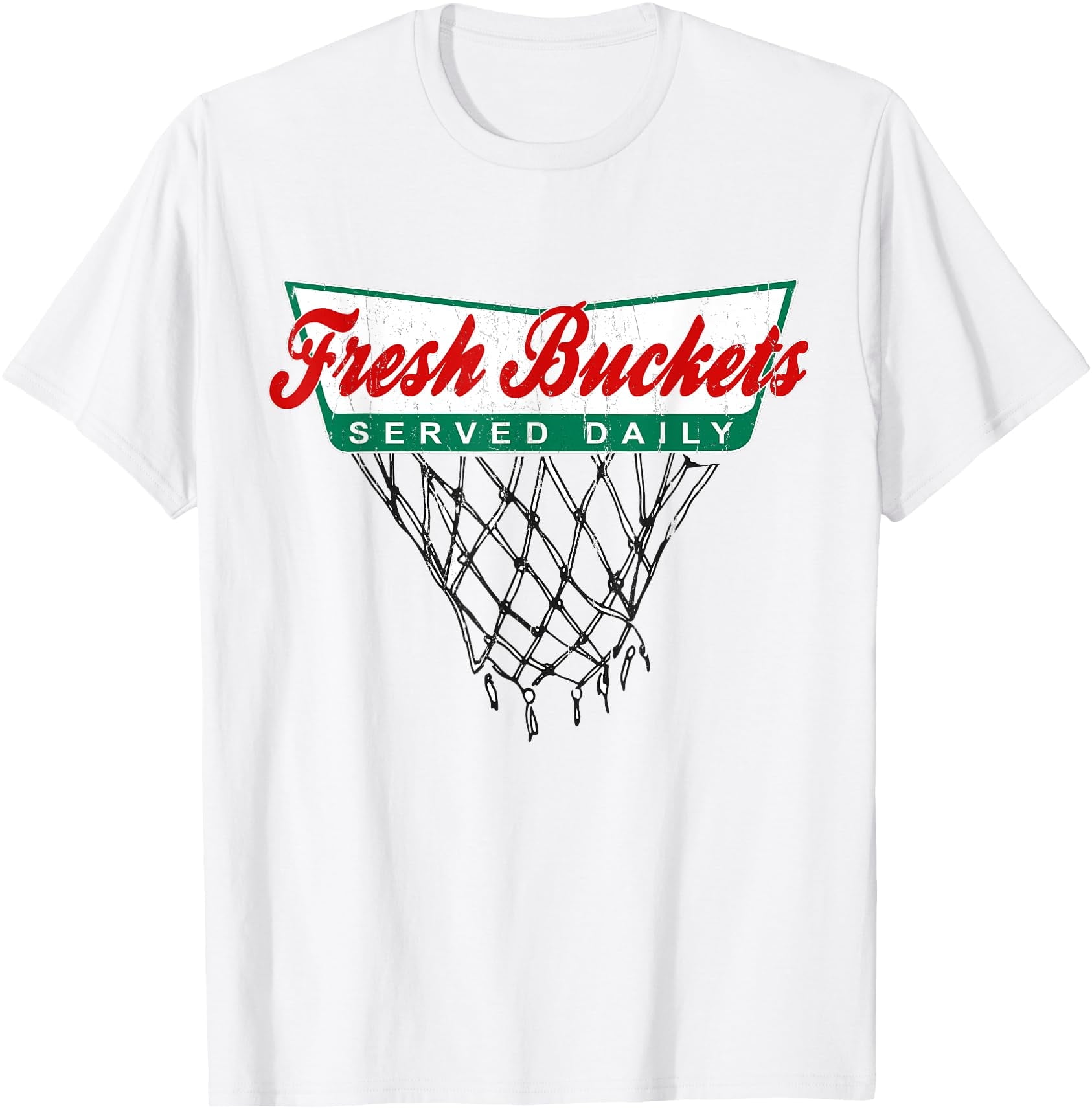 Basketball Player Fresh Buckets Served Daily bball Softstyle T-Shirt ...