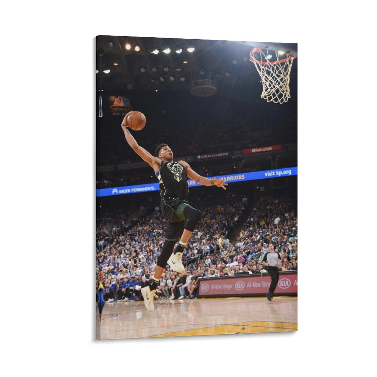 Basketball Player Giannis Antetokounmpo Greek Freak Poster Artworks Canvas Poster Room Aesthetic ...