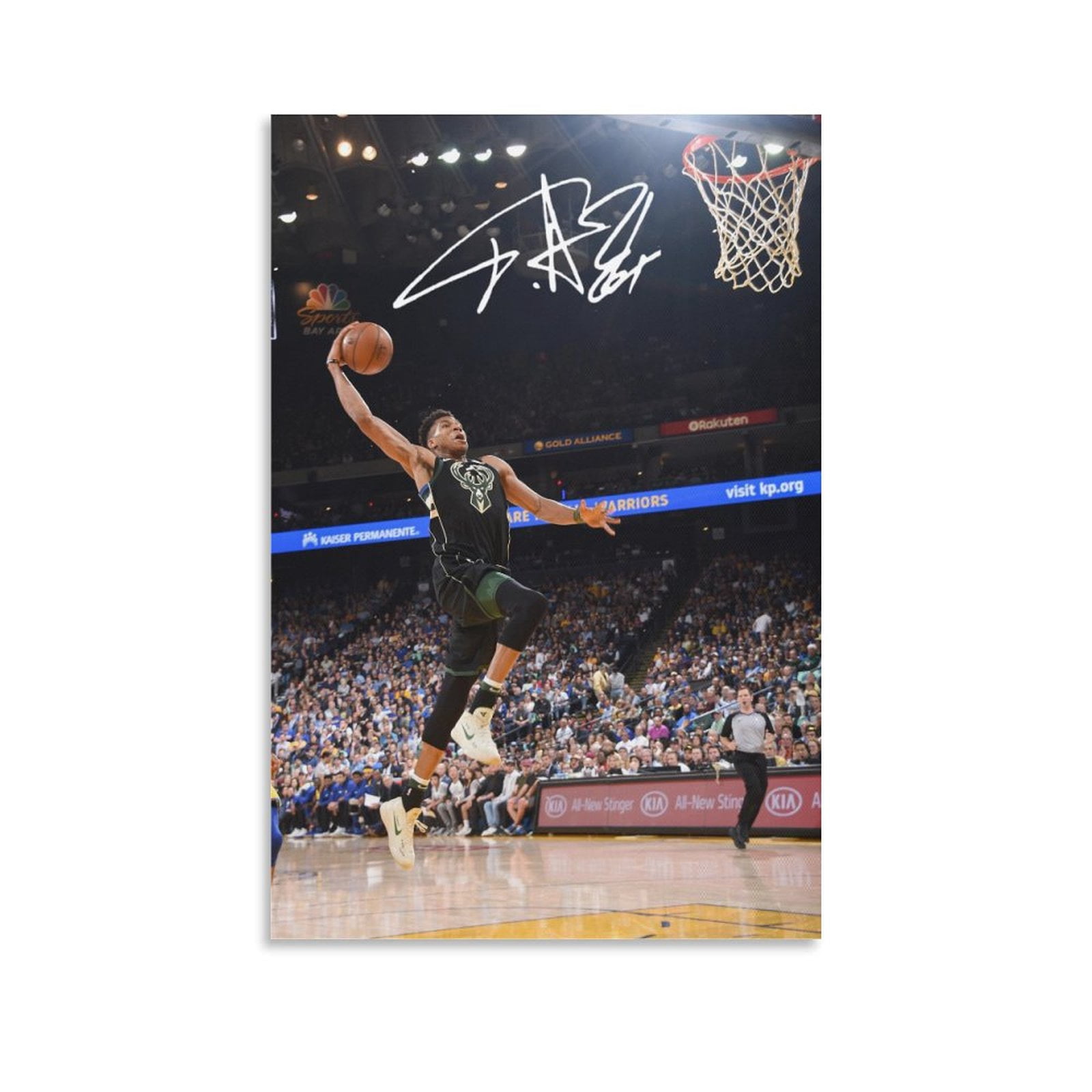 Basketball Player Giannis Antetokounmpo Greek Freak Signed Poster Room ...