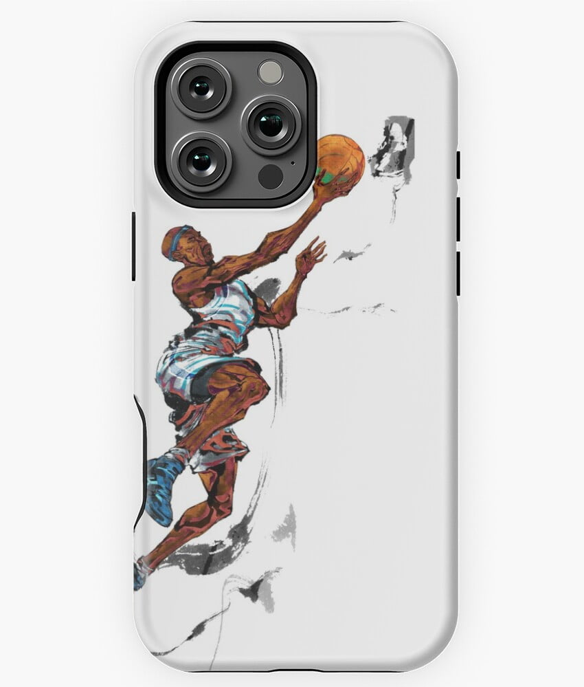 Basketball Player Layup Sport Action Phone Case for iPhone 16 15 14 13 ...
