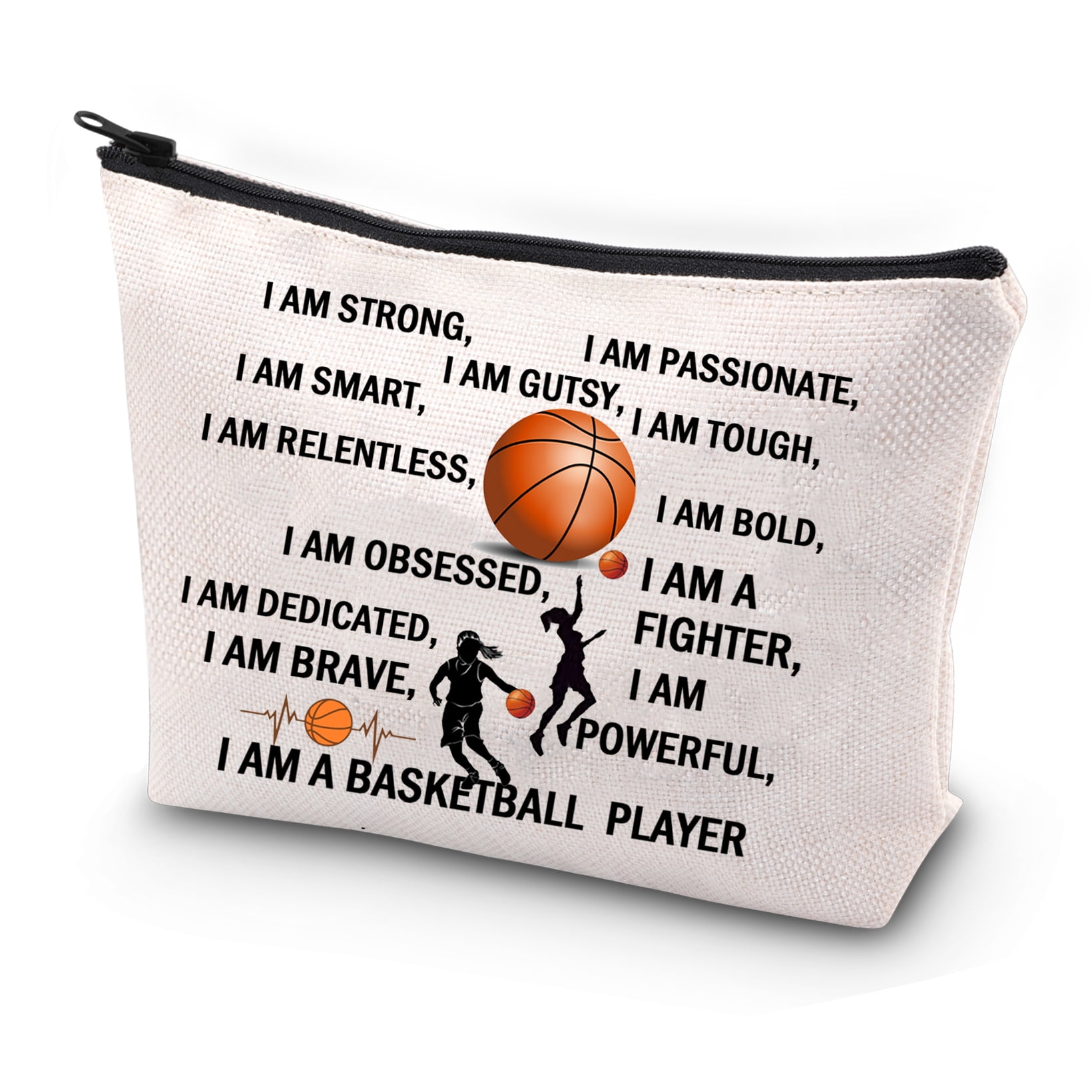 Basketball Player Makeup Bag I Am Strong I Am Bold Basketball Player ...