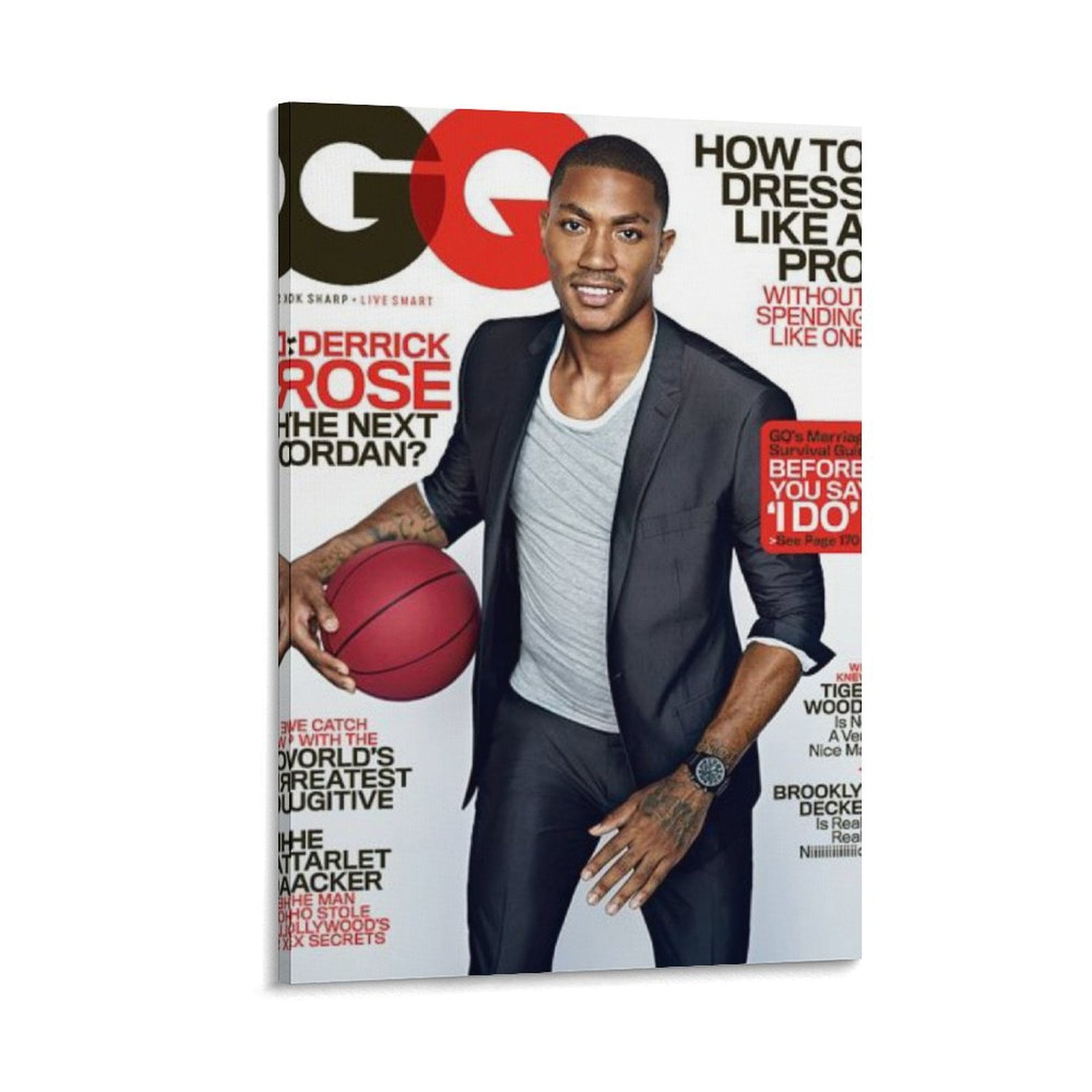 Basketball Player Poster Derrick Rose Picture (19) Wall Art Poster ...