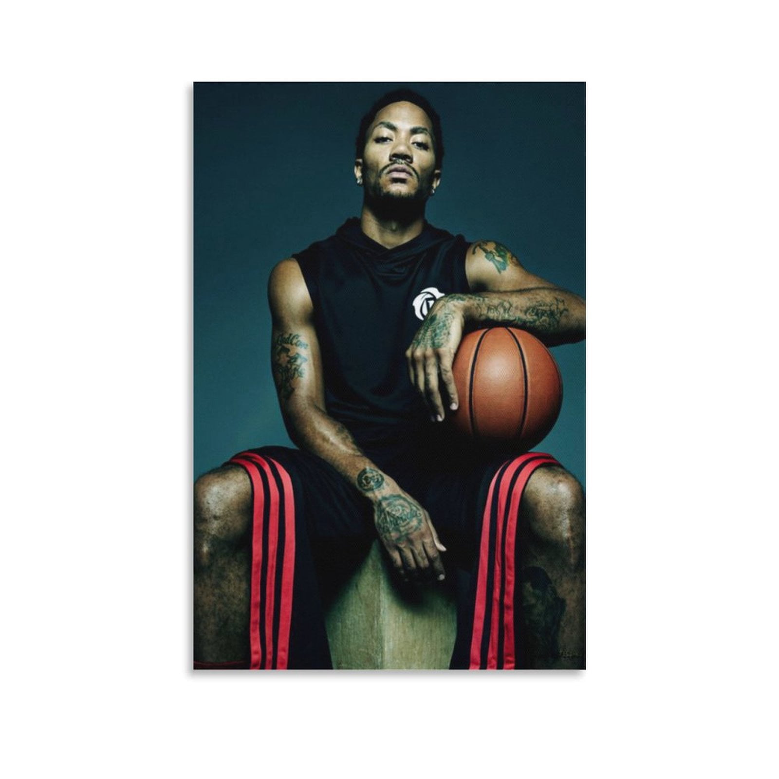 Basketball Player Poster Derrick Rose Picture (24) Canvas Wall Art ...