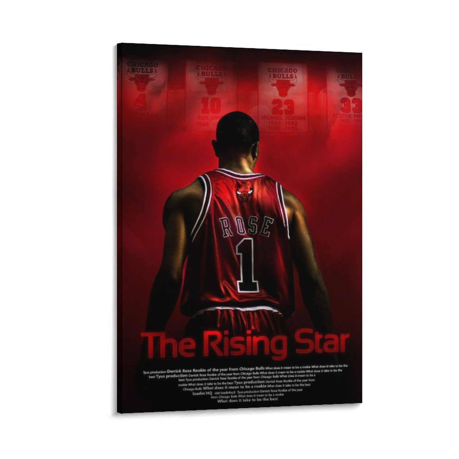 Basketball Player Poster Derrick Rose Picture (67) Canvas Poster Wall ...