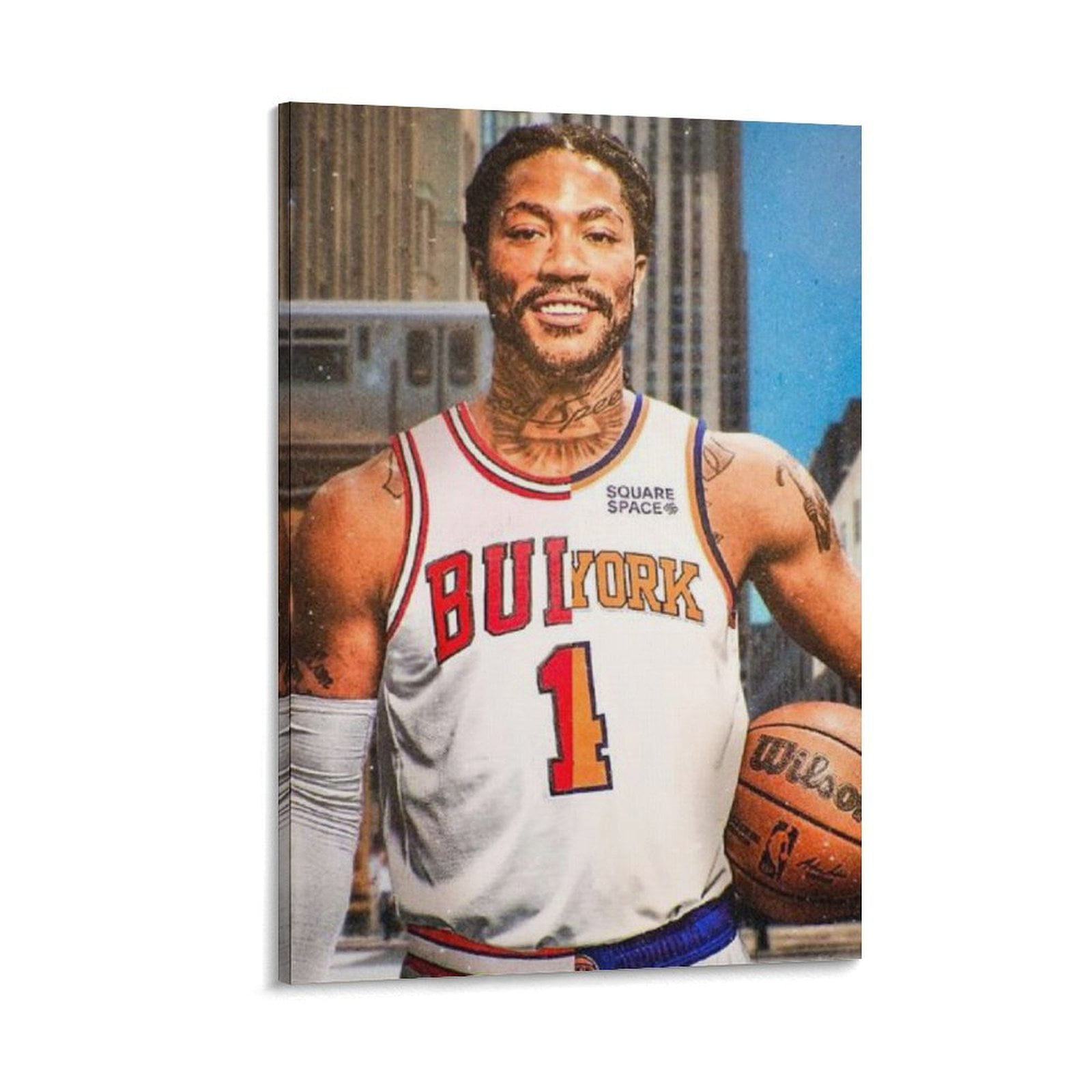 Basketball Player Poster Derrick Rose Picture (69) Canvas Wall Art ...