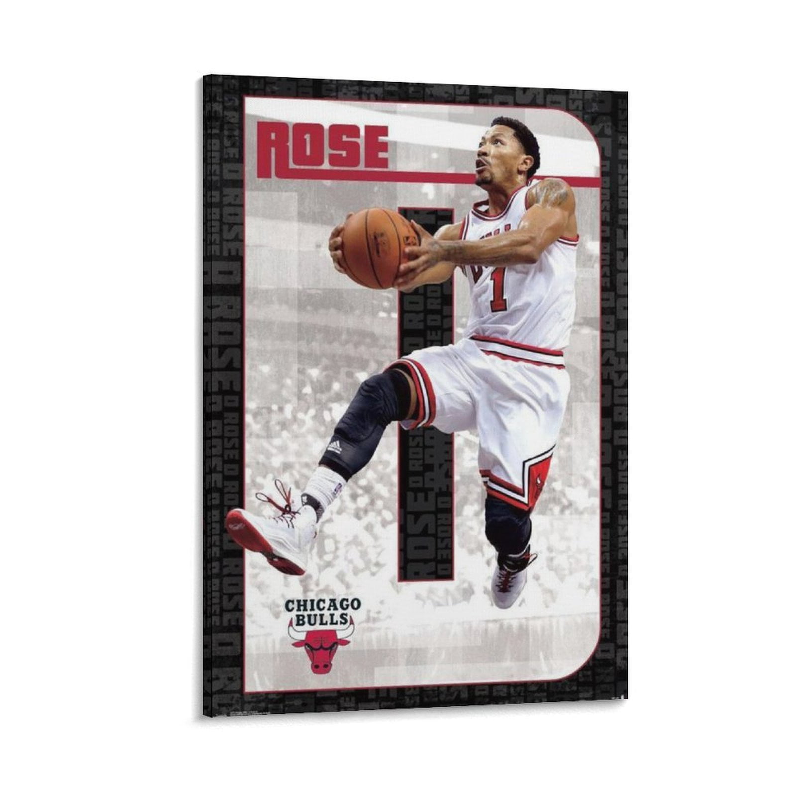 Basketball Player Poster Derrick Rose Picture (81) Canvas Wall Art ...