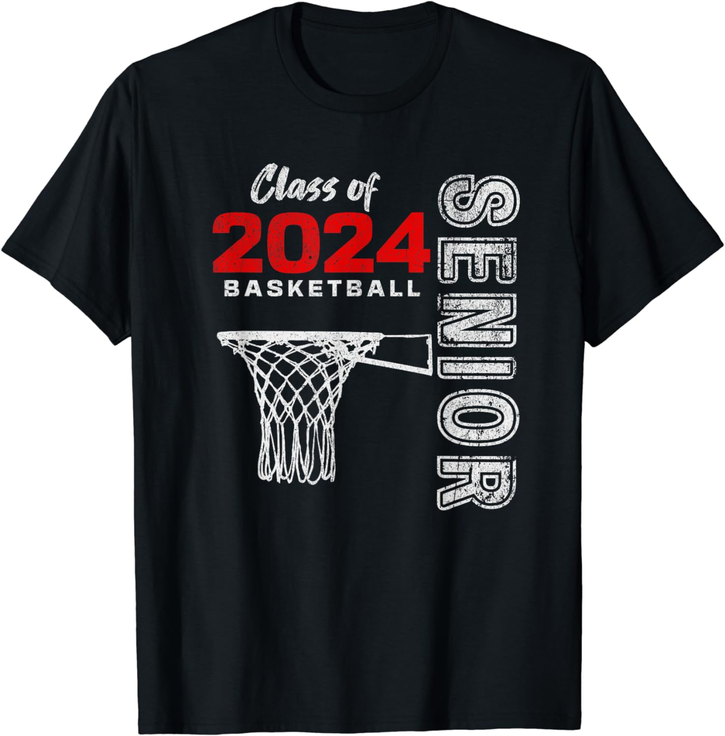 Basketball Player Senior Class of 2024 Graduation 2024 T-Shirt ...
