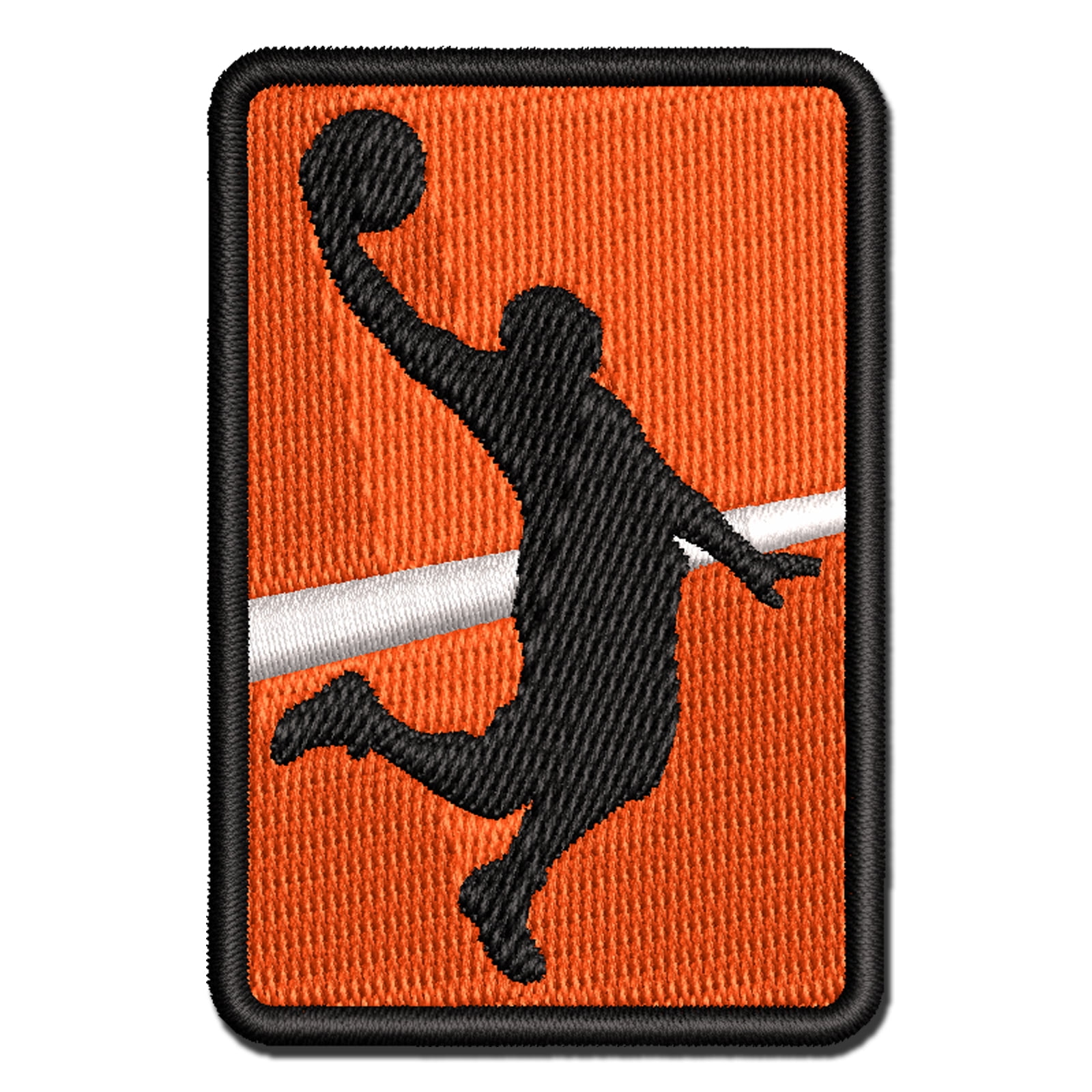 Basketball Player Slam Dunk Sports Applique Multi-Color Embroidered ...