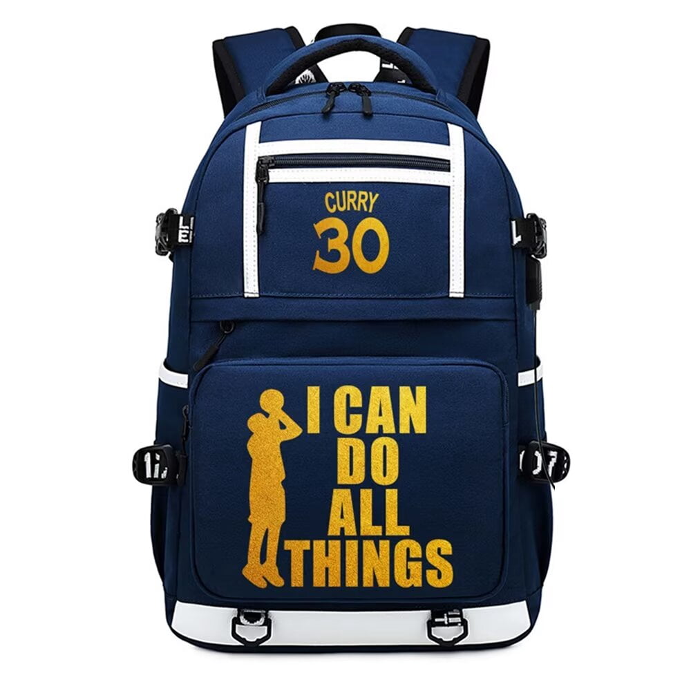 Basketball Player Star C-urry Multifunction Backpack Casual Travel Fans ...