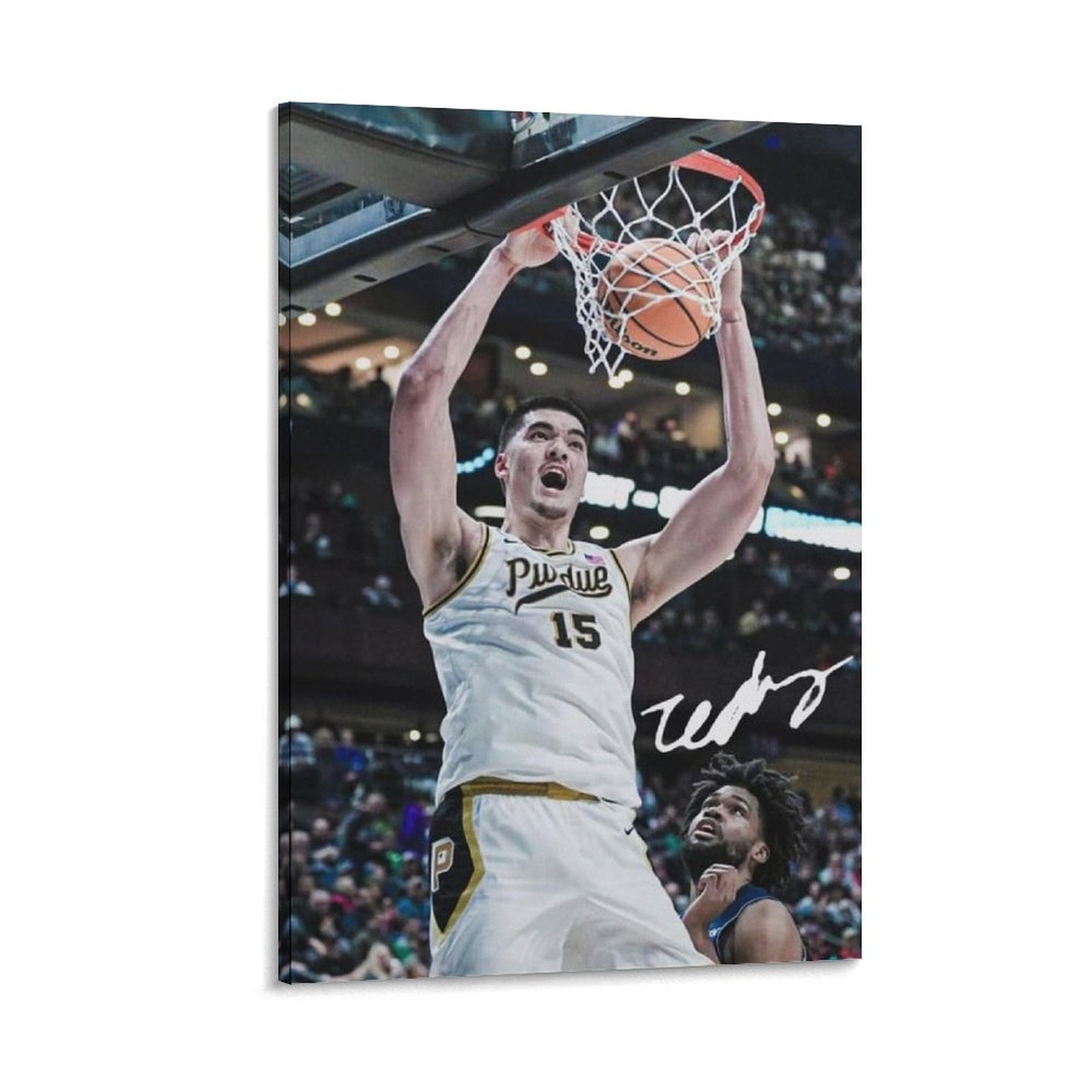 Basketball Player Zach Edey Poster Canvas Wall Art Poster Decorative ...