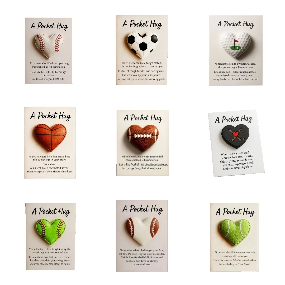 Basketball Pocket Hug with Gift Card,Baseball Pocket Hug,Golf Pocket ...