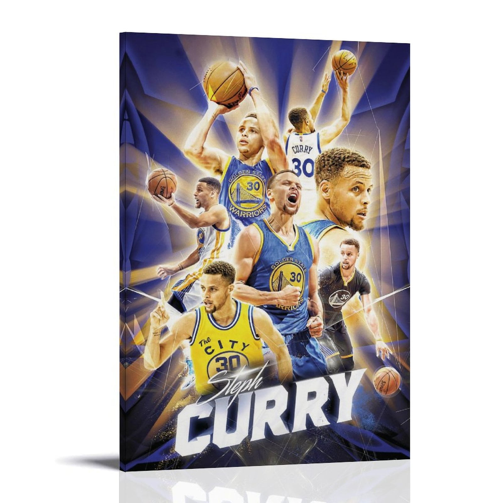 Basketball Posters Stephen Curry Painting Vintage Poster Picture Print ...