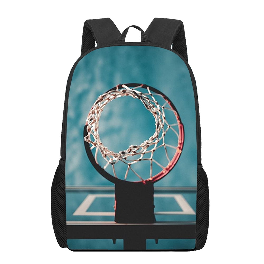 Basketball Print Bags For Print s Backpacks Women Student Book Bag ...