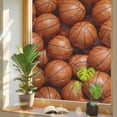 Basketball Privacy Window Film, Decorative Stained Glass Window Film ...