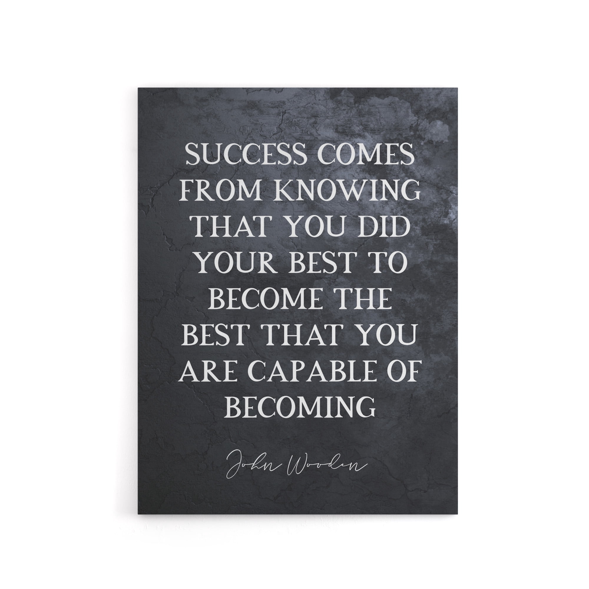 Basketball Quote John Wooden Success Canvas Wall Art Print 12X16 ...