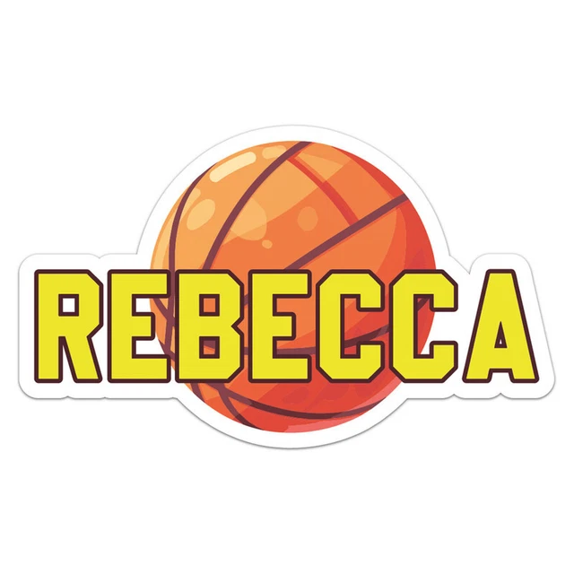 Basketball Rebecca Sticker Phone Decal Water Bottle Stickers Car Decals ...