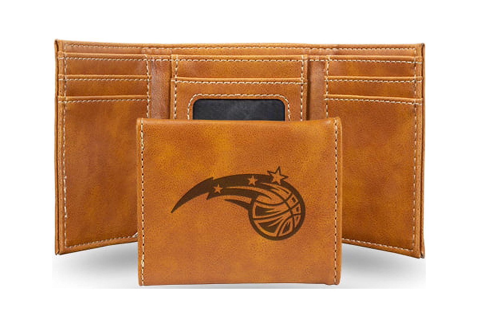 Basketball Rico Industries Orlando Magic Brown Laser Engraved Trifold ...