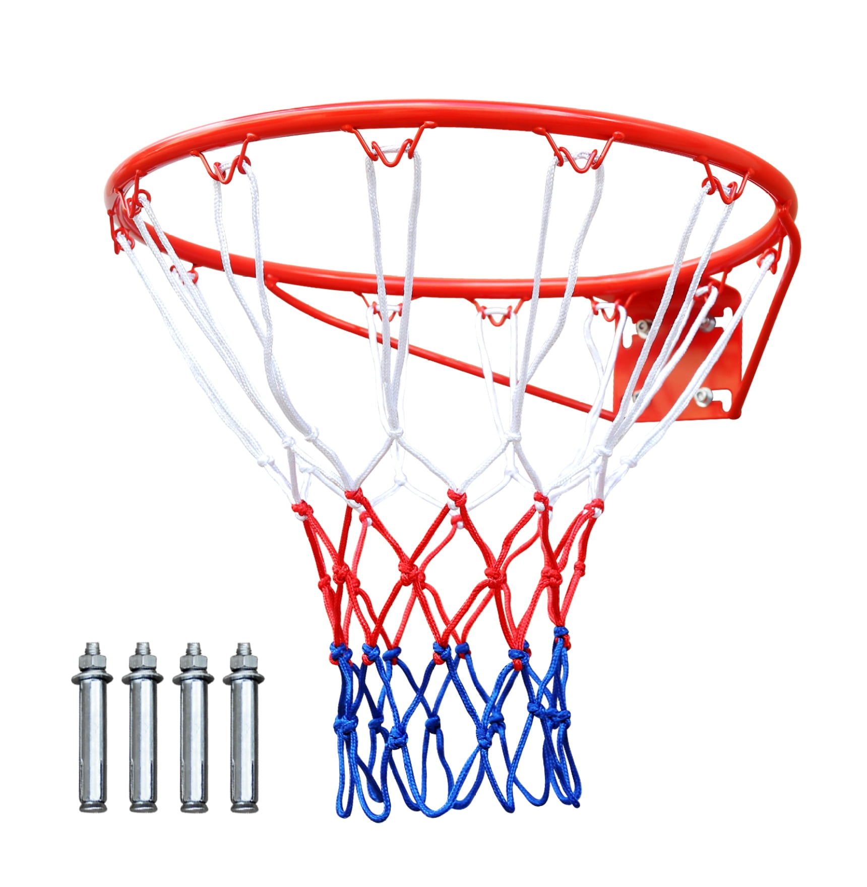 Basketball Rim Replacement 18 Inch - Steel Rim with Net - Easy ...