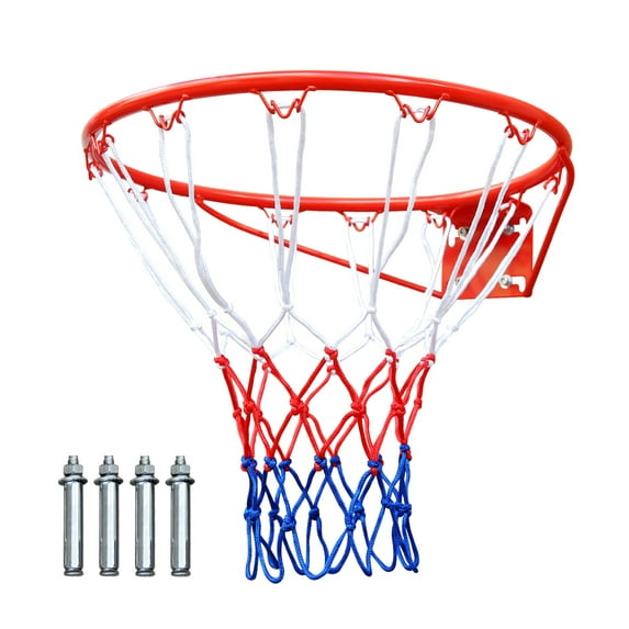Basketball Rim Replacement 18 Inch - Steel Rim with Net - Easy ...