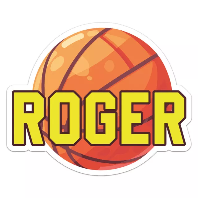 Basketball Roger Sticker Phone Decal Water Bottle Stickers Car Decals ...