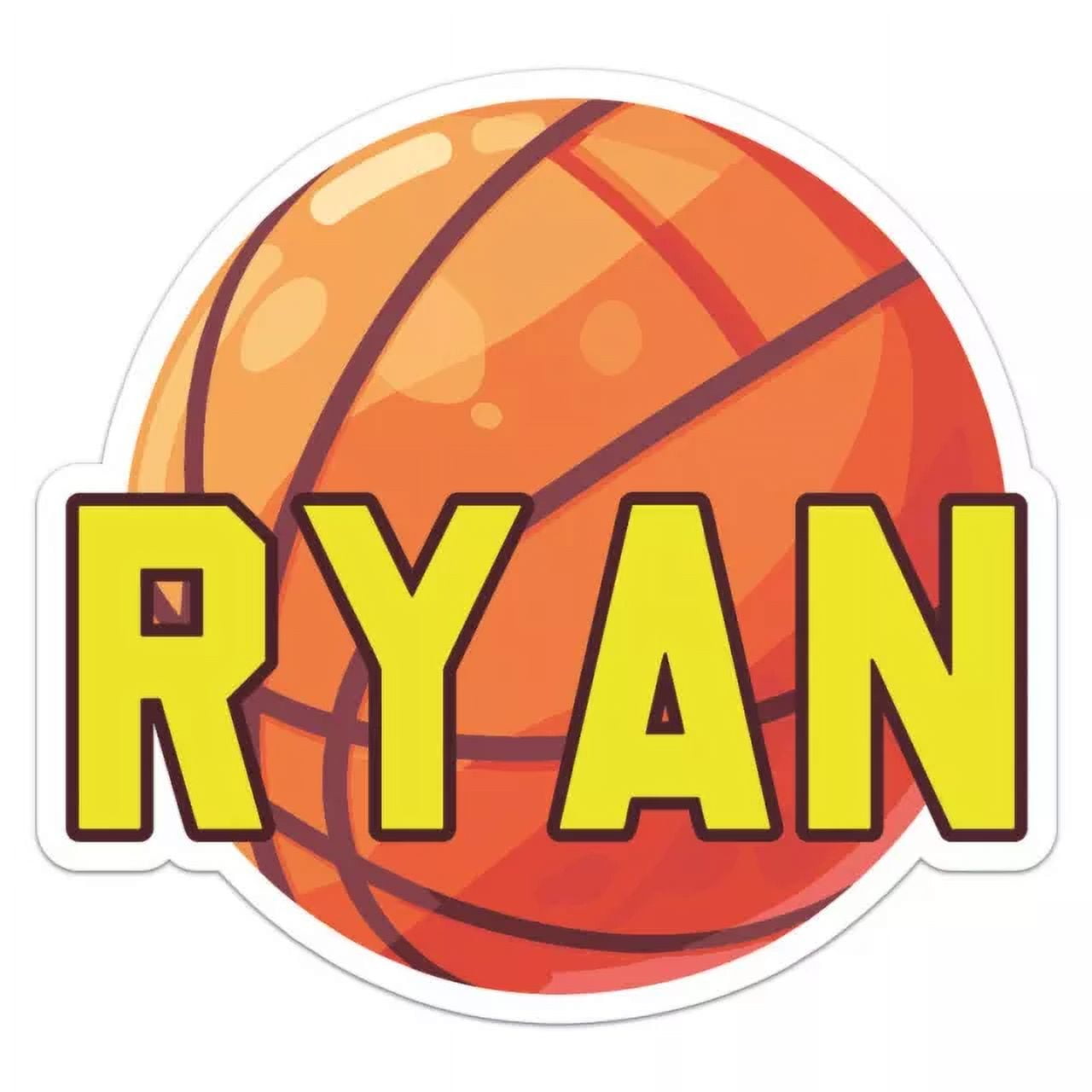 Basketball Ryan Sticker Phone Decal Water Bottle Stickers Car Decals ...