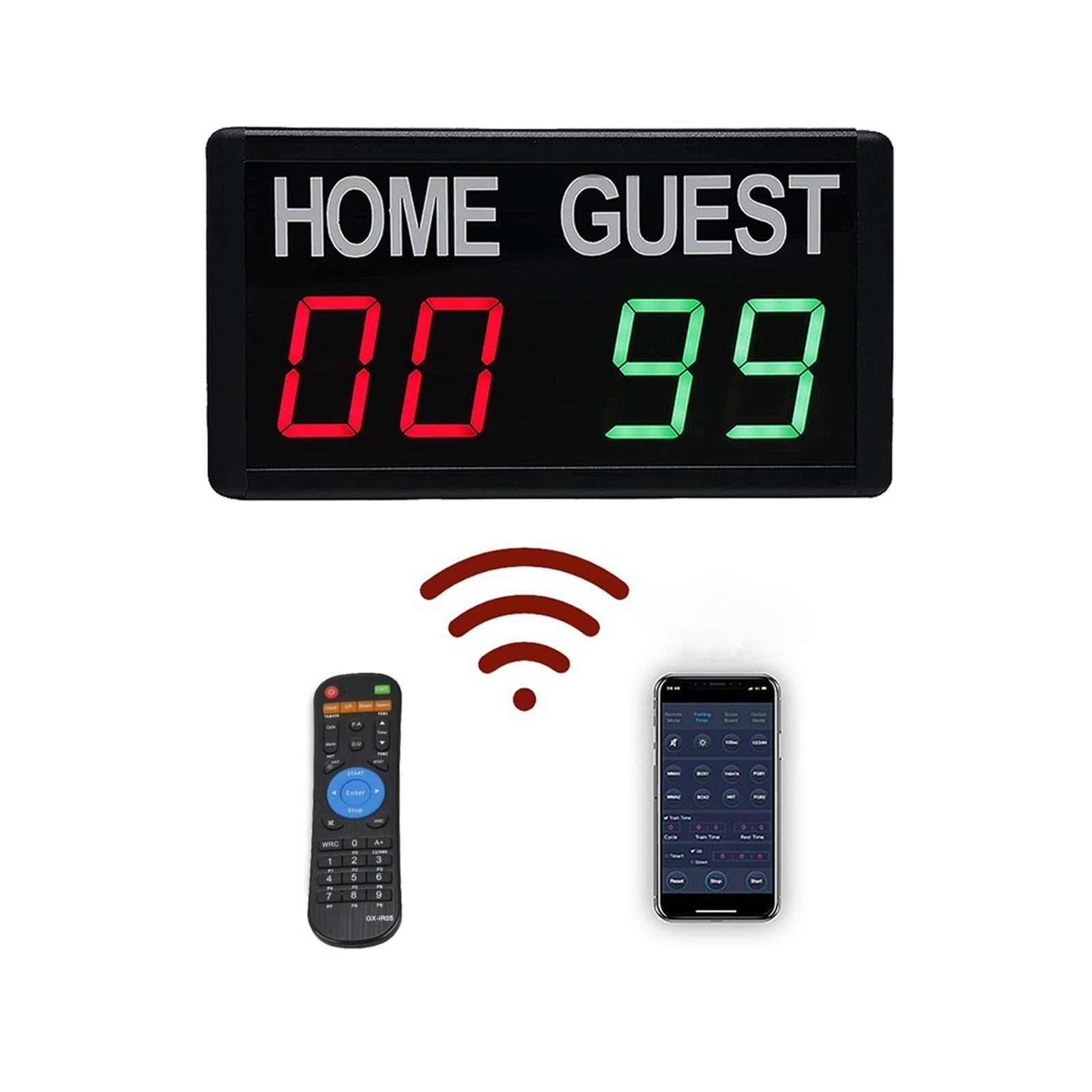 Basketball Scoreboard & Timer Electronic Portable Digital Scoreboard ...