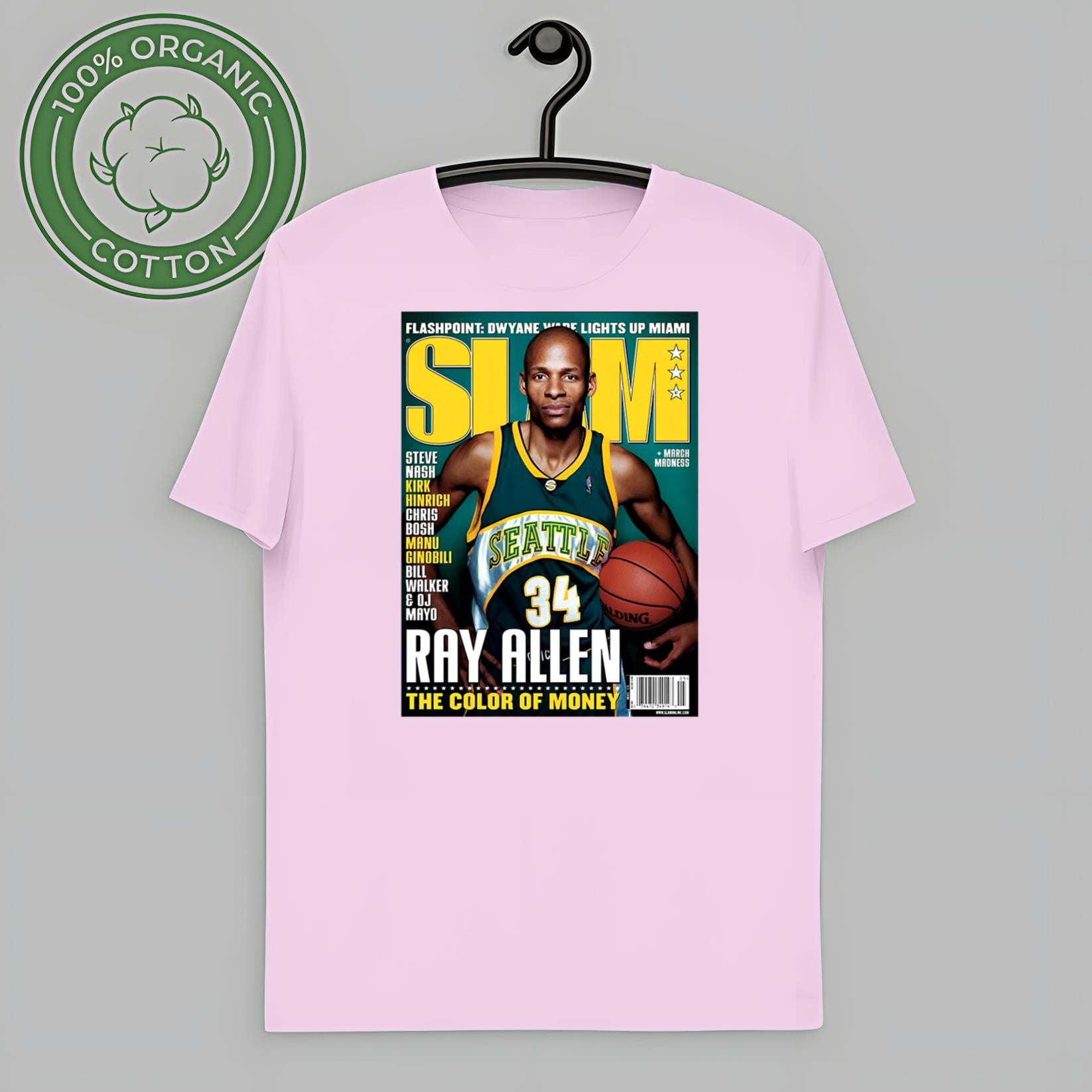 Basketball Sharpshooter Shirt – Retro Hoops Magazine Cover Graphic Tee ...