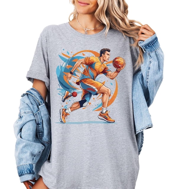 Basketball Shirt, Basketball Player Tee, Sports Fan Gift, Watercolor ...