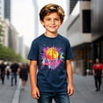 Basketball Shirt For Boys Basketball in Basket Net T-Shirt (Navy1 2-3 ...
