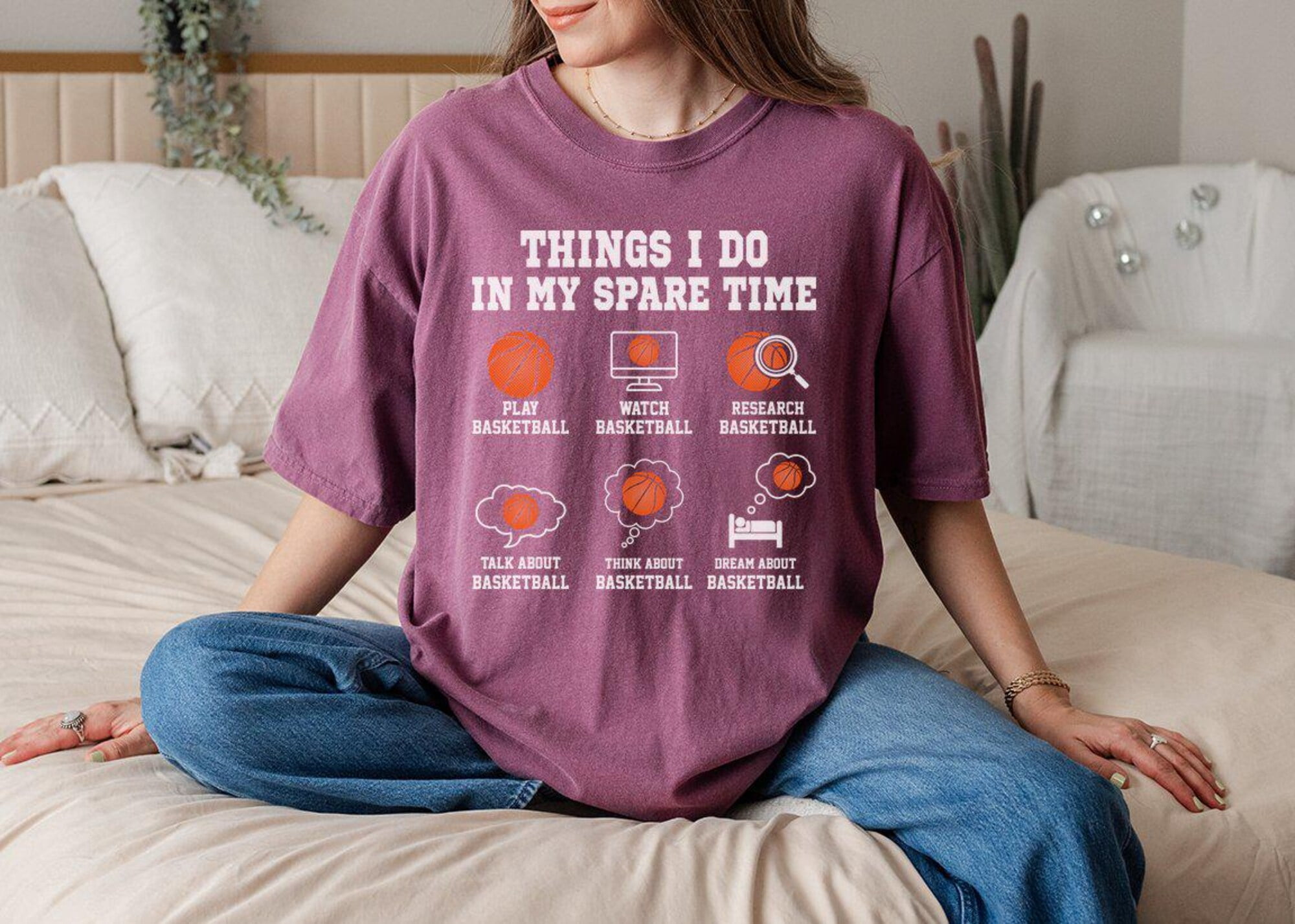 Basketball Shirt Things I Do In My Spare Time Tee Basketball Lover ...