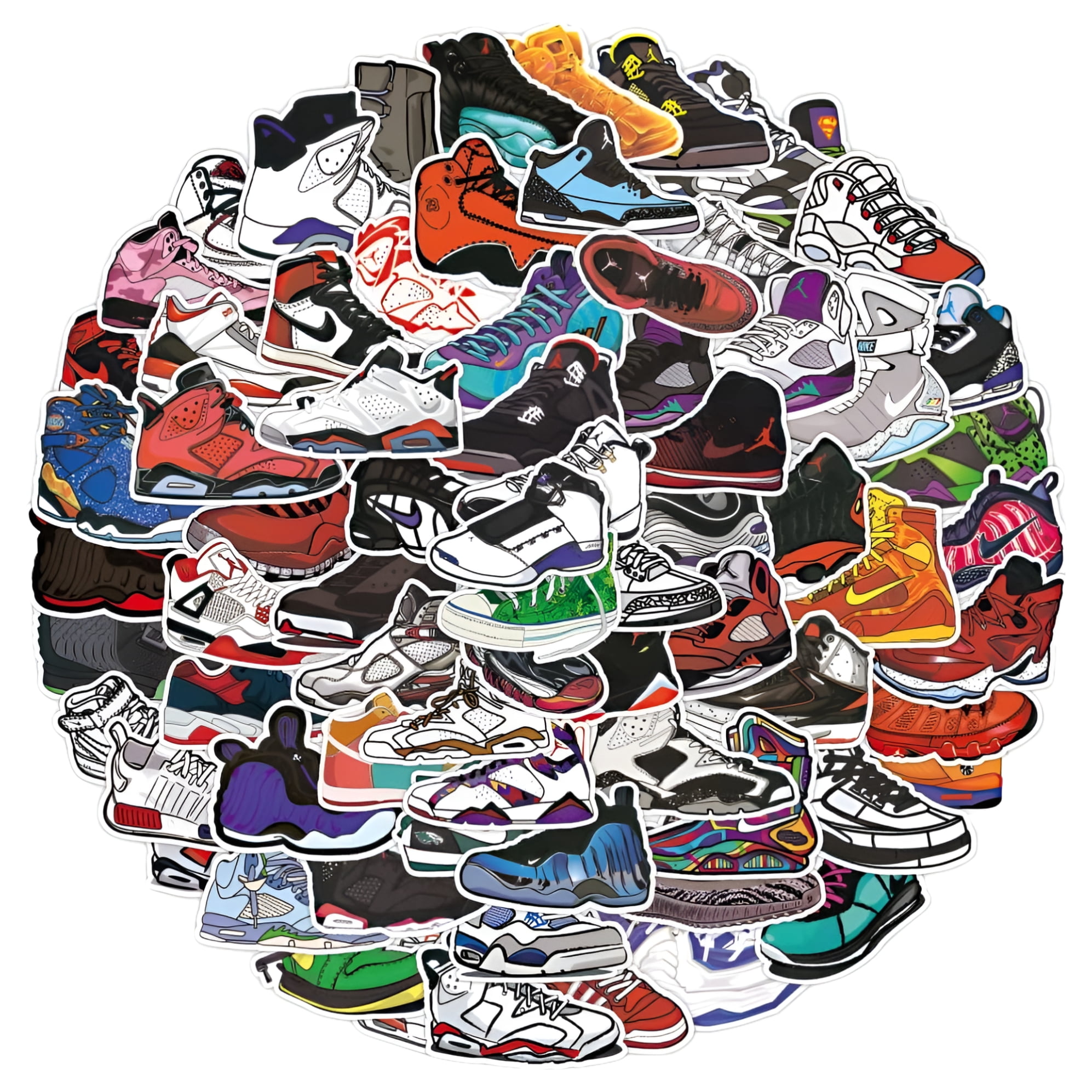 Basketball Shoe Sneaker Stickers Cool Basketball Stickers Stylish Vinyl ...