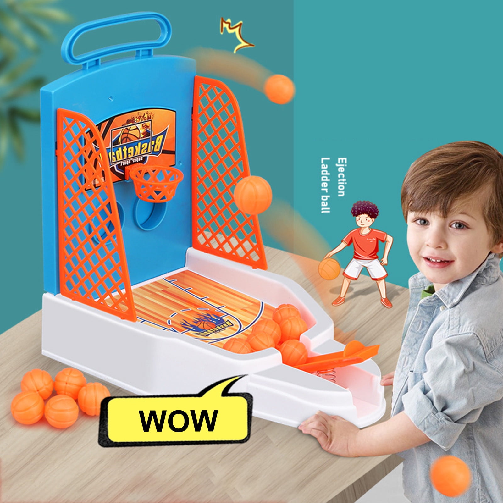 Basketball Shooting Game Set Interactive Desktop Tabletop Basketball ...