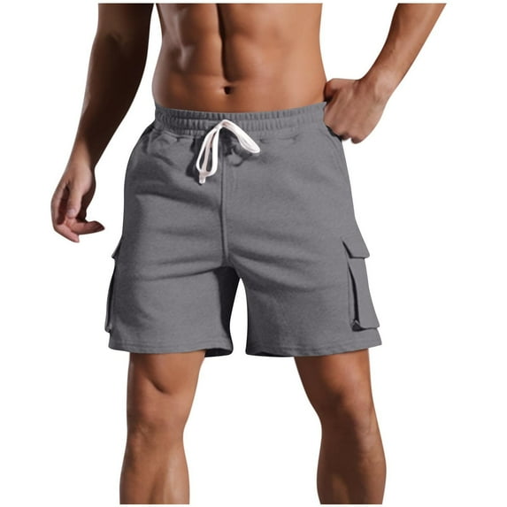 Basketball Shorts Men Casual Fashion Solid Shorts With Pocket Elastic ...
