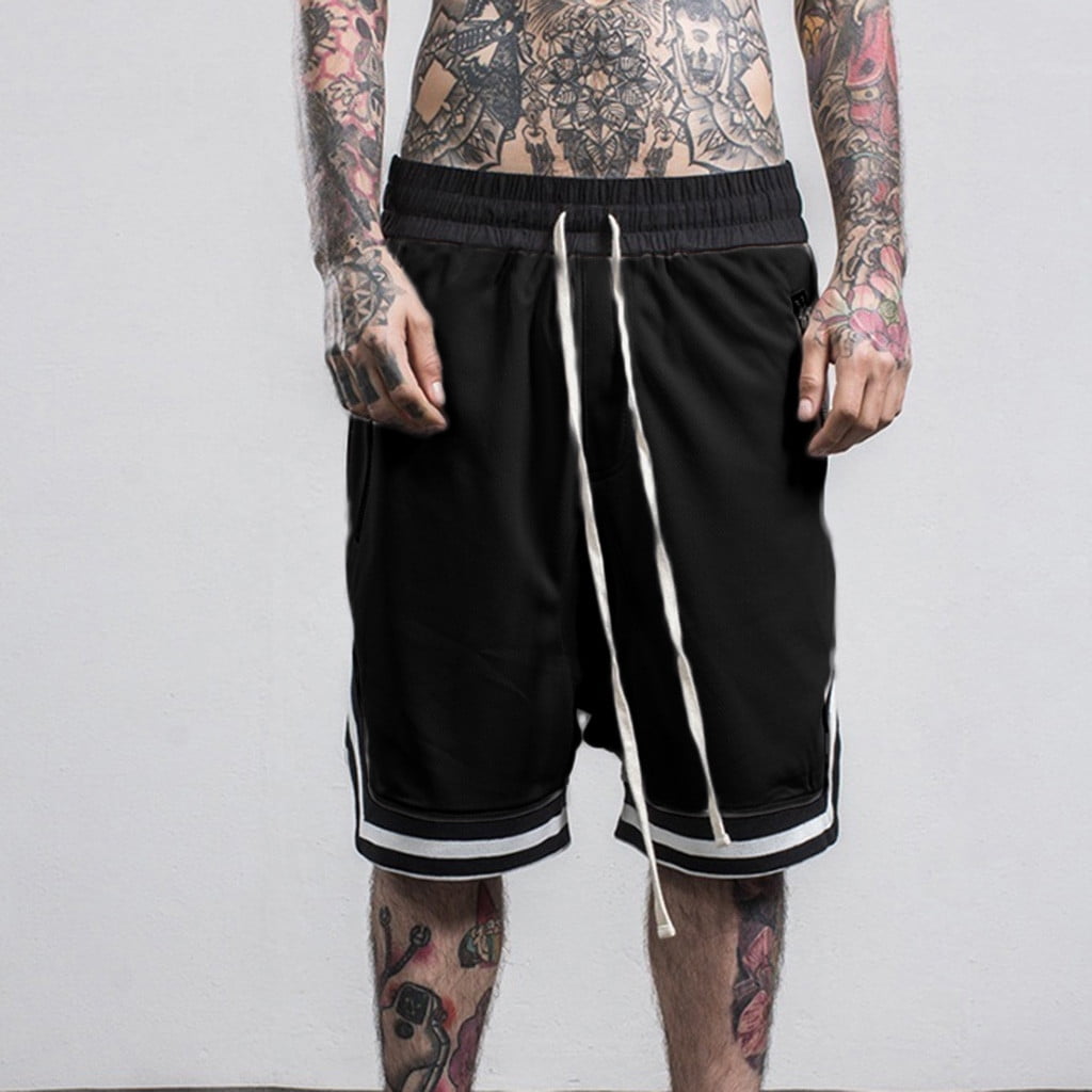 Basketball Shorts Men Fashionable Men's Elastic Rope Stretch Mesh ...