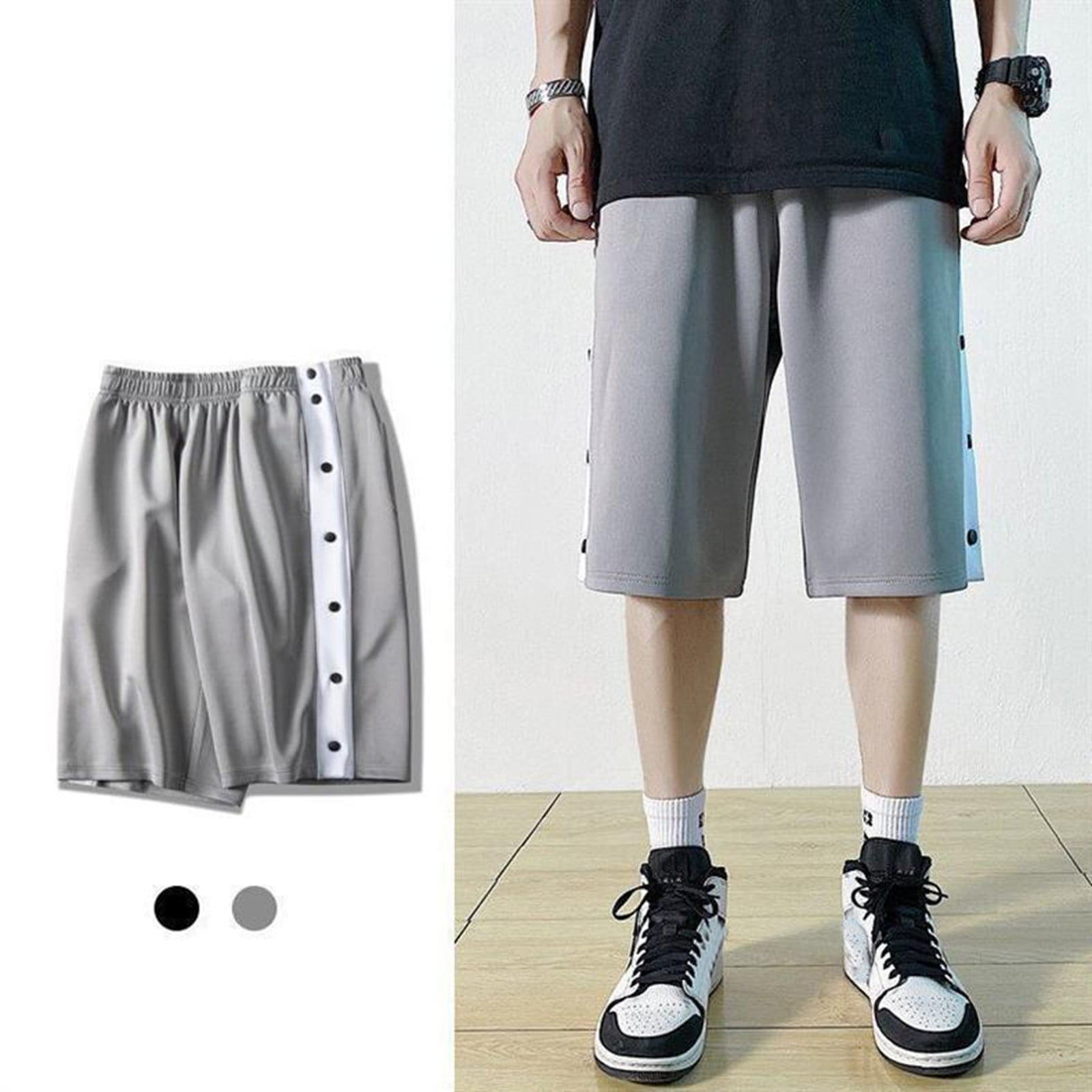 Basketball Side Full Open Buckle Pants For Men And Women Classic Style ...