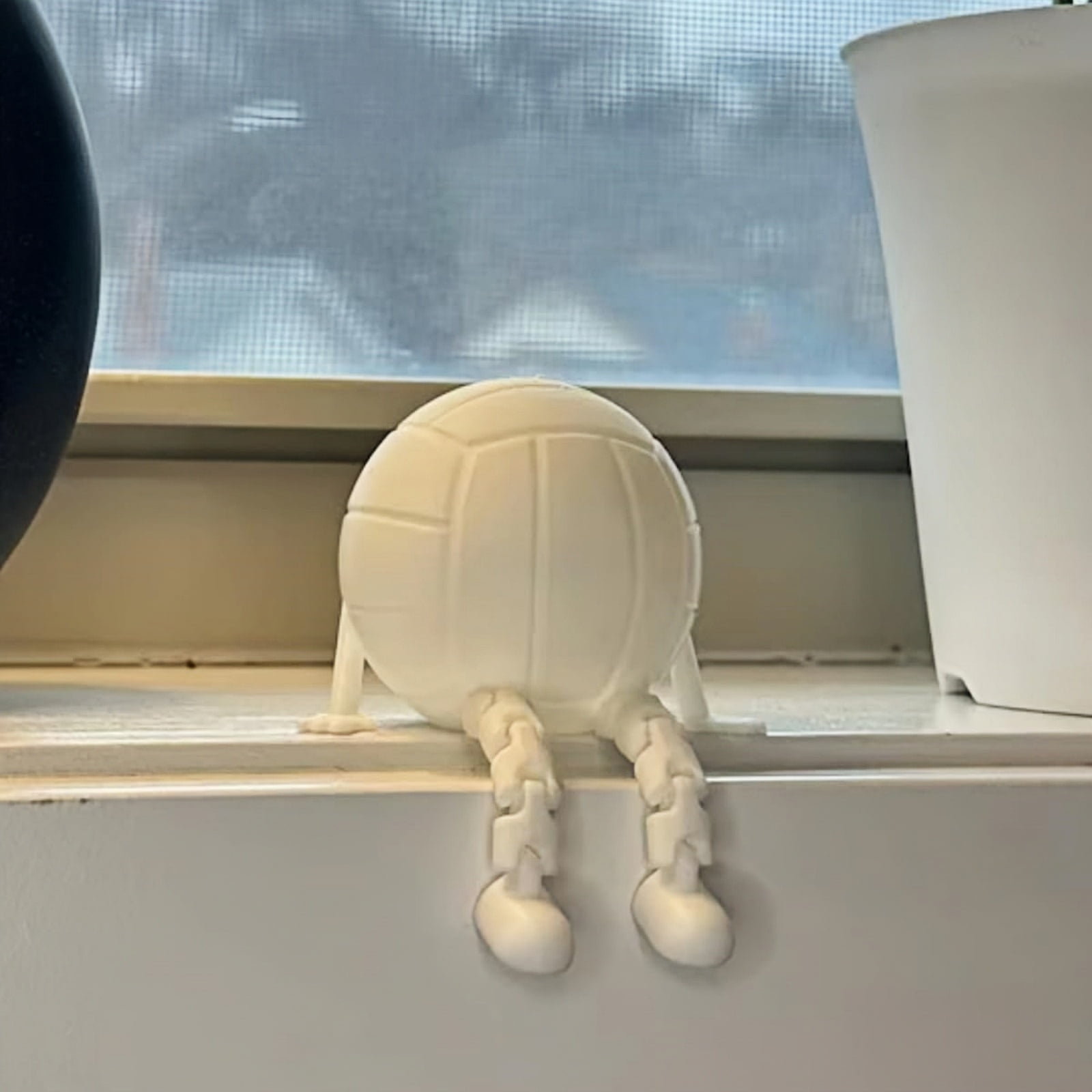 Basketball Sitting Figurine, Miniature Sports Ball Figures with ...