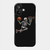 Basketball Skeleton Autumn Costume Graphic Phone Case for iPhone 11–17 ...