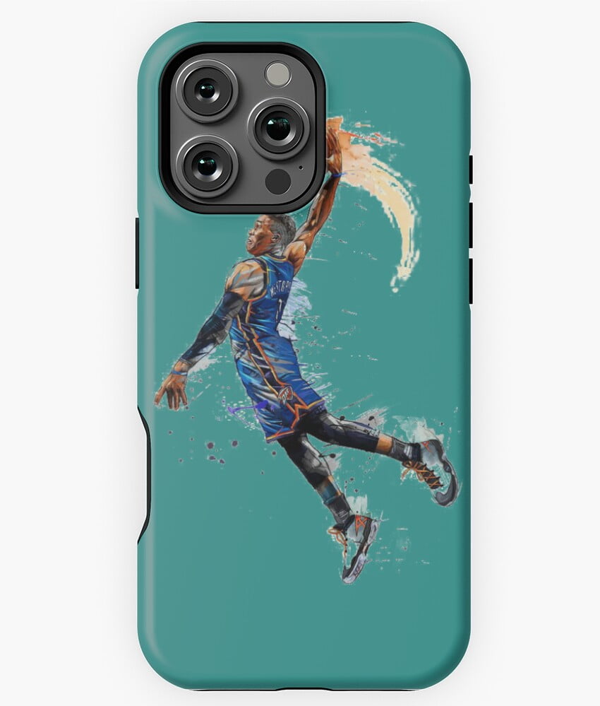 Basketball Slam Dunk Player Action Phone Case for iPhone 16 15 14 13 12 ...