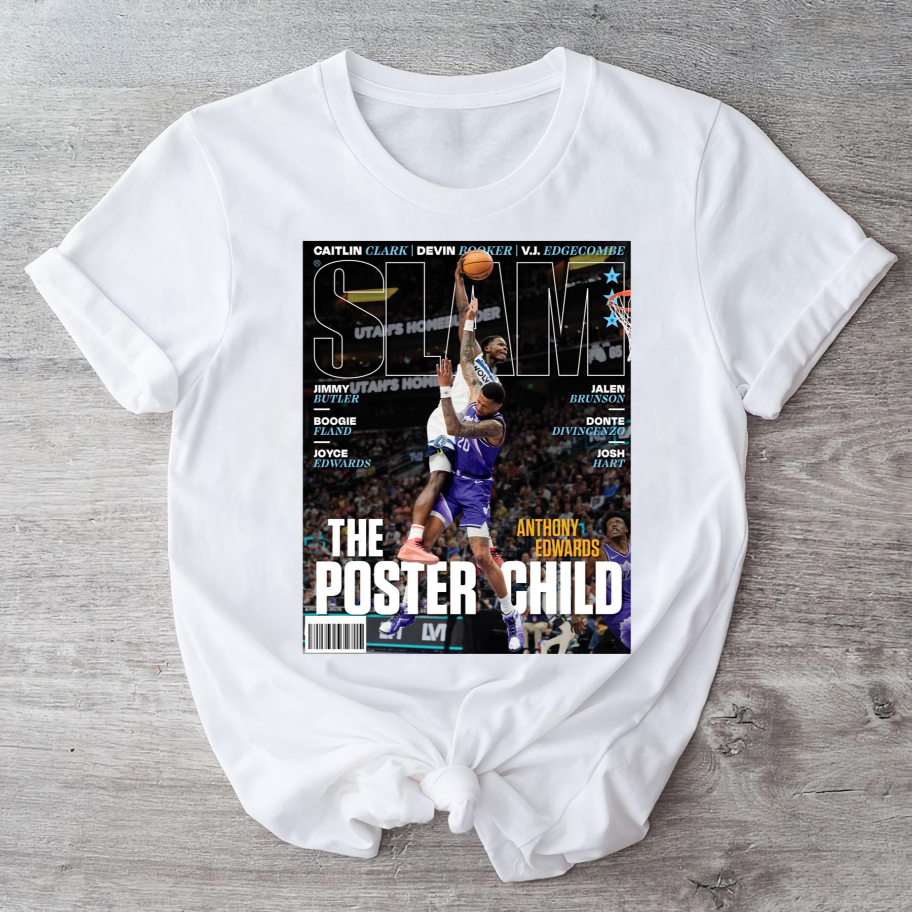 Basketball Slam Poster Graphic Tee, Sports Fan Apparel - Walmart.com