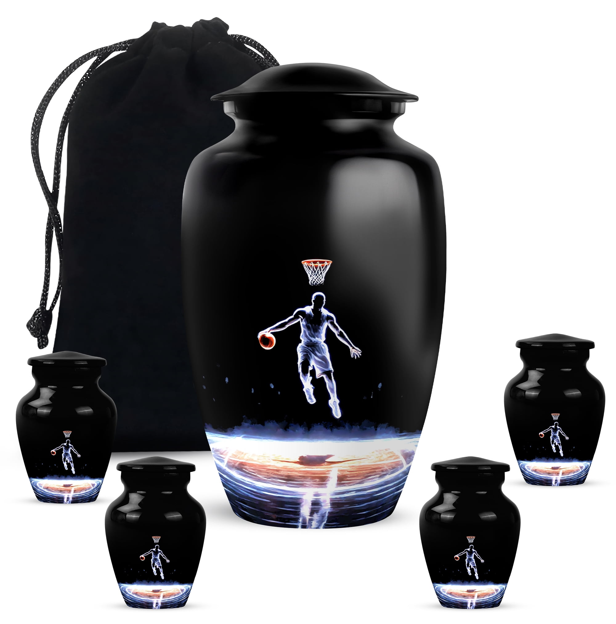 Basketball Small Cremation Urn For Human Ashes Adult Female Mom, 1 ...
