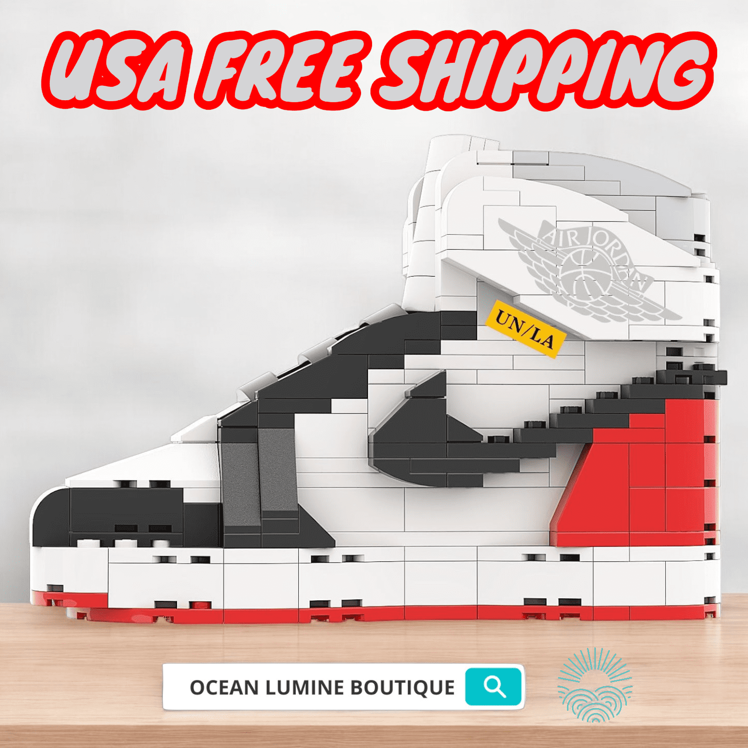 Basketball Sneaker Bricks Set – Retro Design Block Toy for Collectors ...