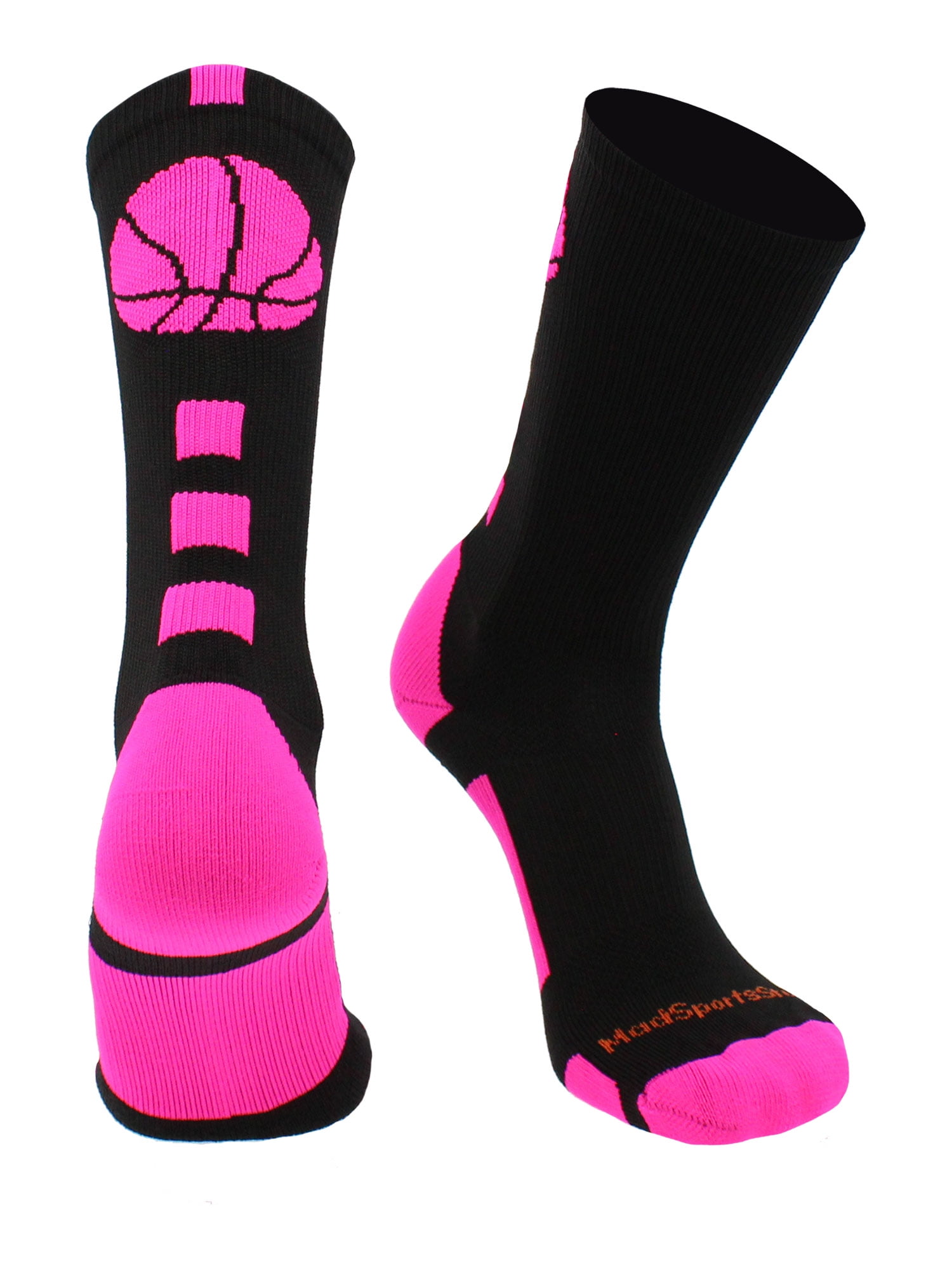 MadSportsStuff Basketball Socks for Boys Girls - Youth & Adult Athletic ...