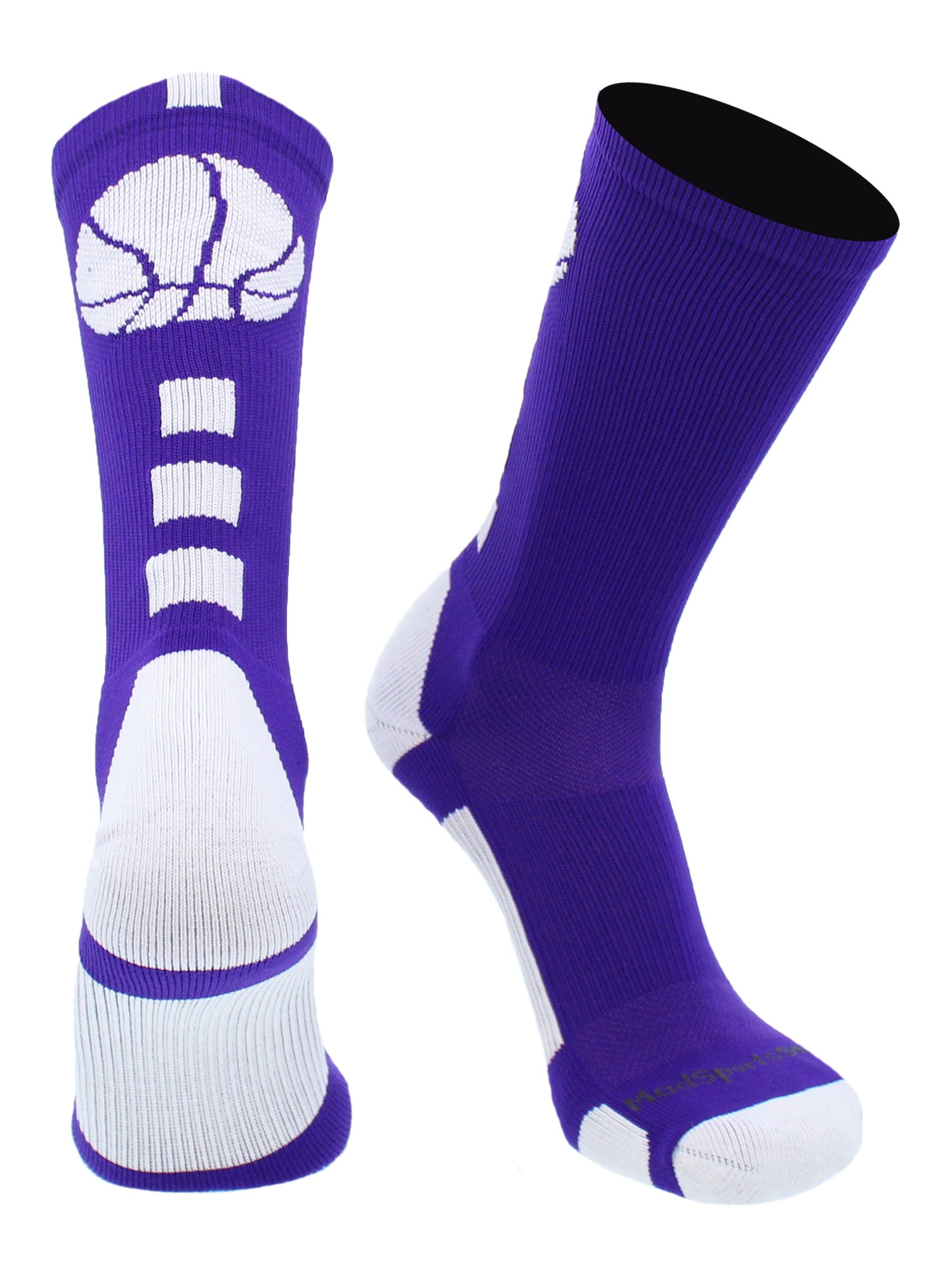 MadSportsStuff Basketball Socks for Boys Girls - Youth & Adult Athletic ...
