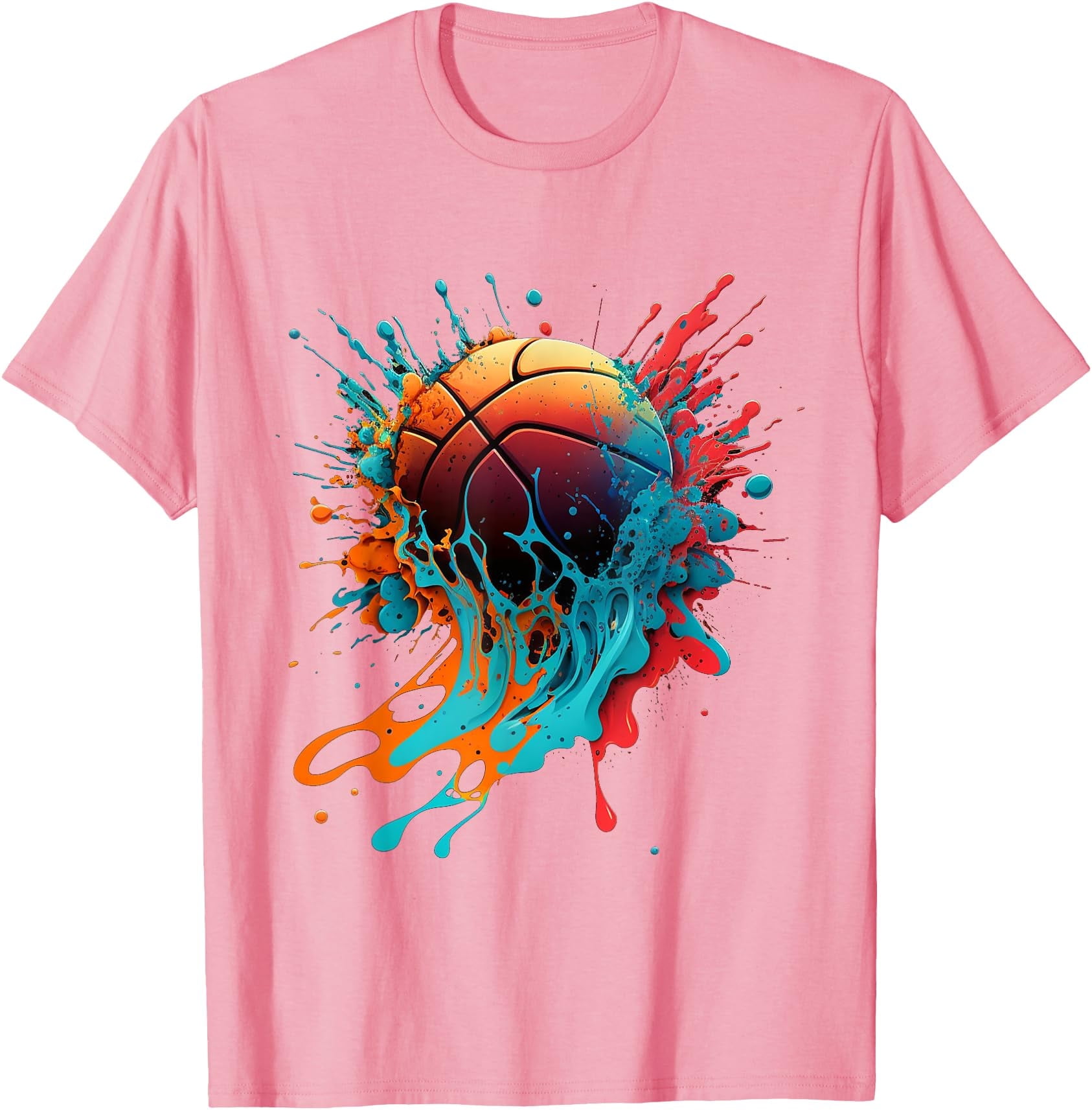 Basketball Splash Baller Basketball Player Team Softstyle T-Shirt for ...